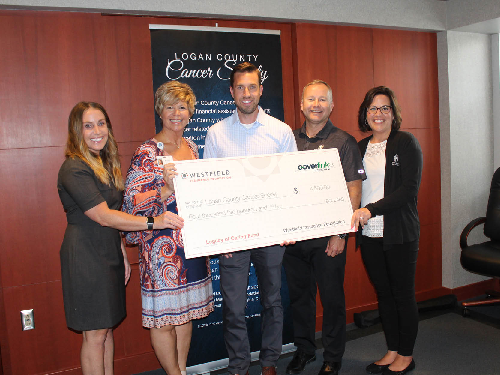 CoverLink Insurance Helps Logan County Cancer Society with $4,500 ...